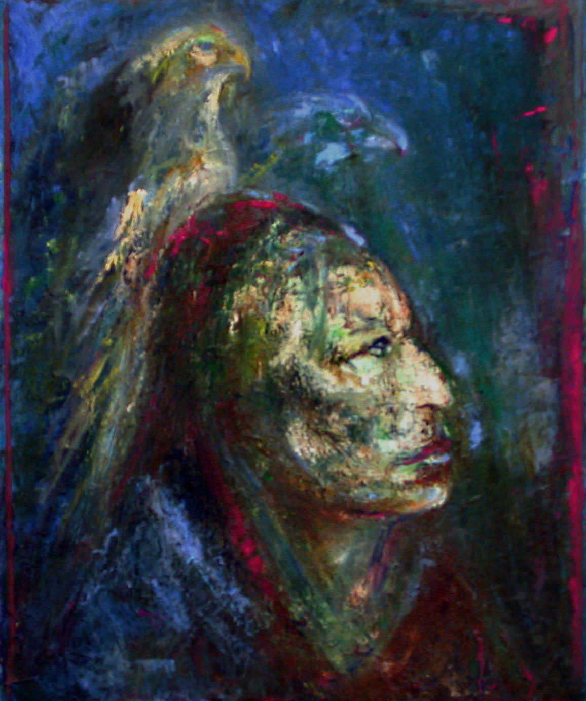 LASANSKY, CHARLIE- OIL ON PAPER - Faust Gallery