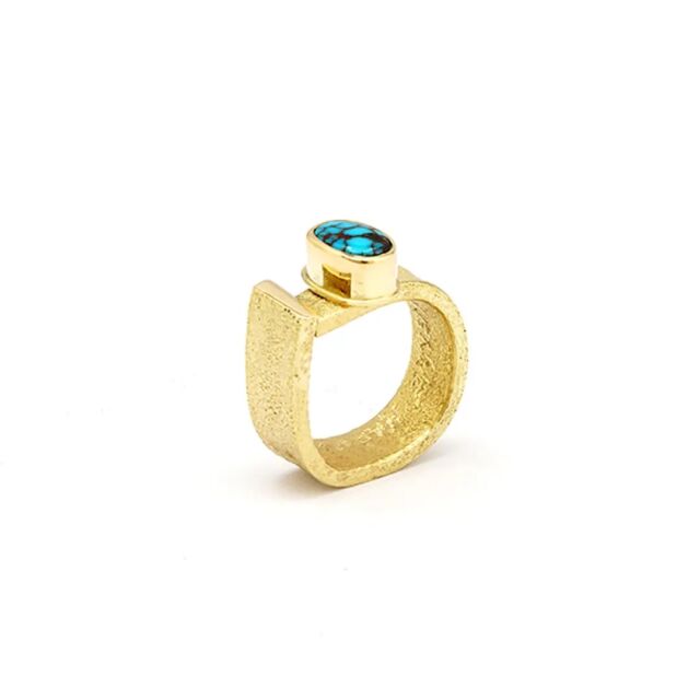 Charles Loloma 14K Gold Ring - Faust Gallery