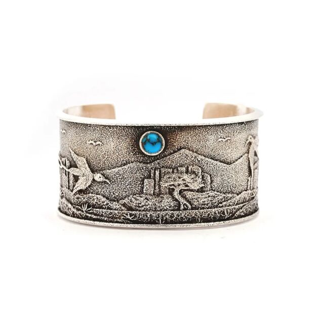 Charles Loloma Sterling Silver Ring - Faust Gallery